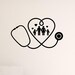 Family Clinic Vinyl Wall Decal Hospital Signboard Medical Office Health ...