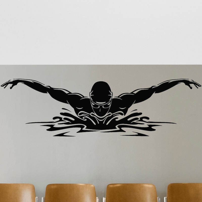 Swimmer Decal - Etsy