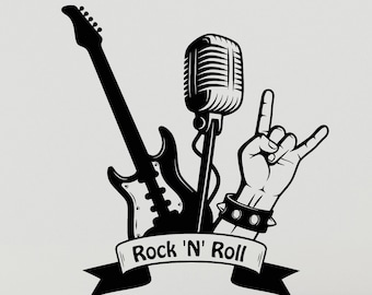 Rock Star Decal - Etsy