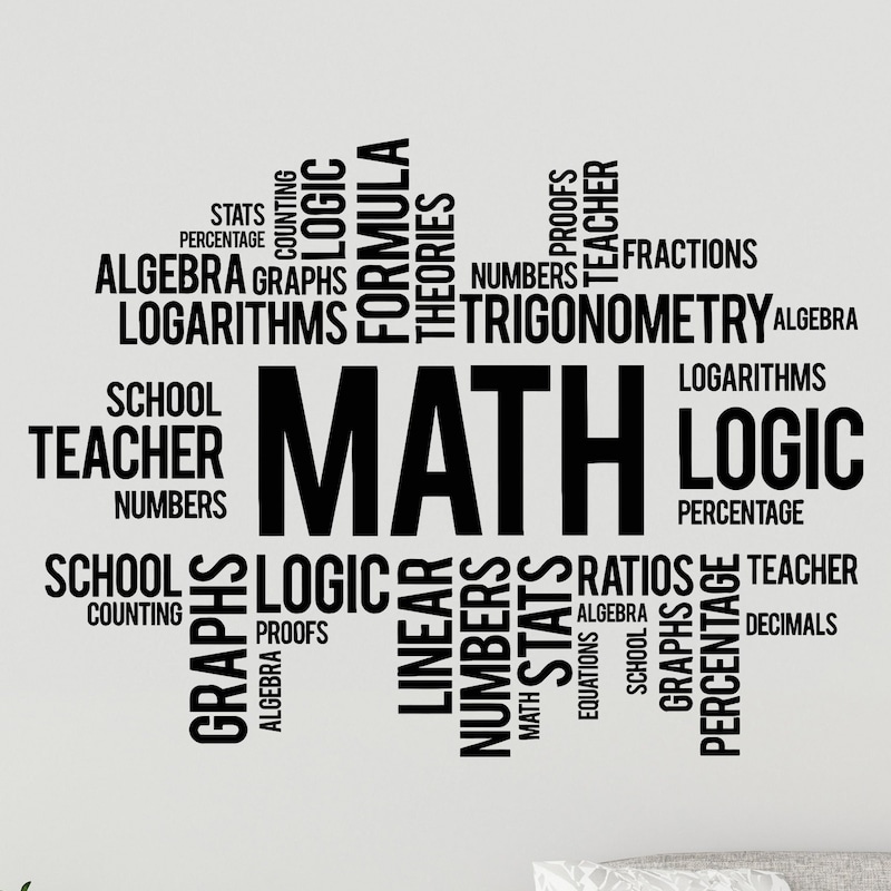 Math Decal - Etsy