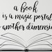 Book Quote Vinyl Wall Decal Library Reading Corner Saying Words Read ...