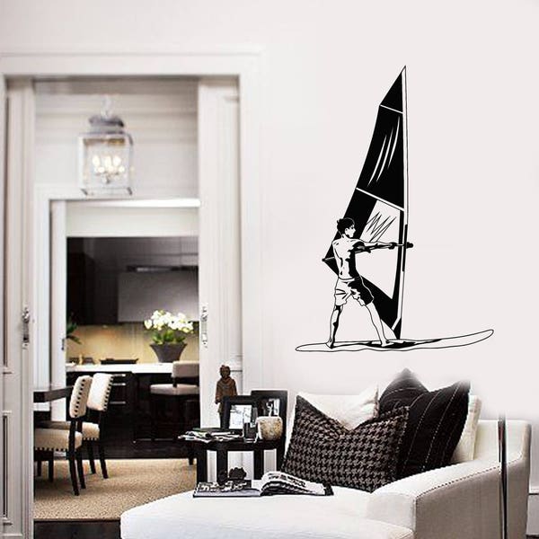 Windsurfing Decal - Etsy
