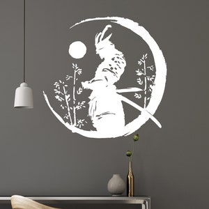 Samurai Circle Vinyl Wall Decal Japanese Warrior Enso Japan Asian Art ...