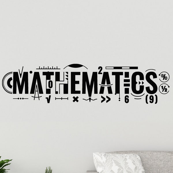 Math Wall Decal - Etsy