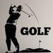 Golf Player Vinyl Wall Decal Golfer Sport Decor Idea Stickers Mural ...