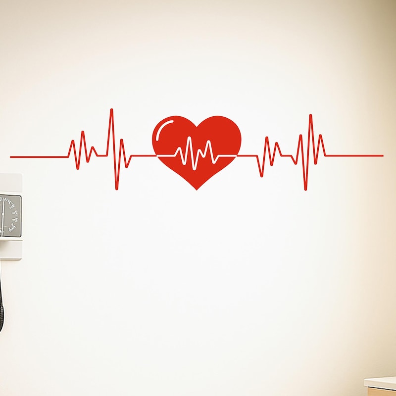 Heartbeat Ekg Decals - Etsy