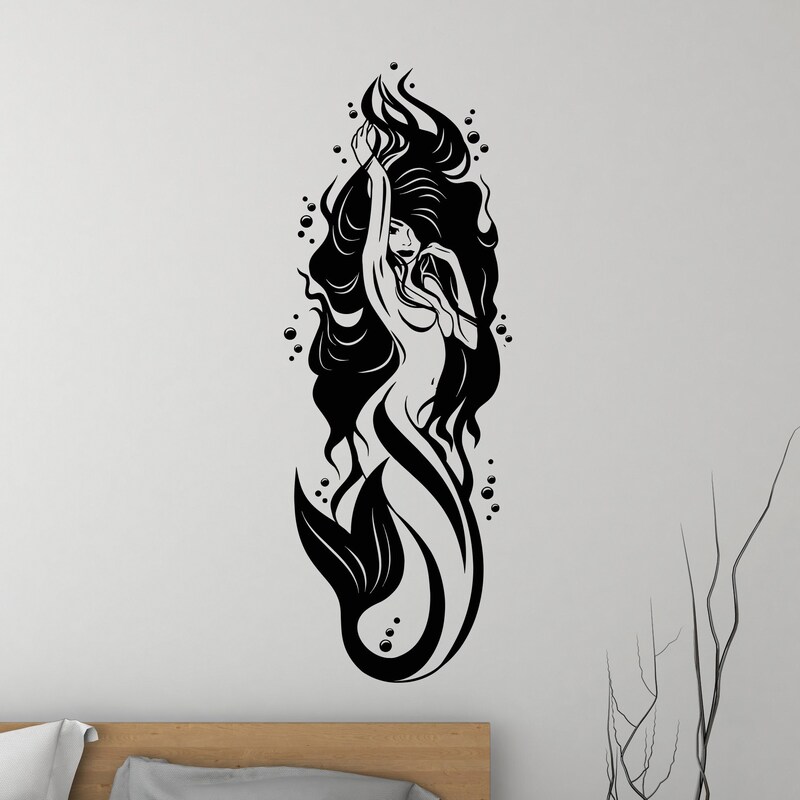 Mermaid Wall Decals - Etsy