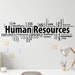 Human Resources Vinyl Wall Decal HR Department Specialist Office Space ...