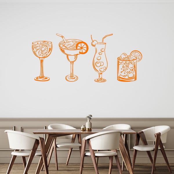 Cocktail Decal - Etsy