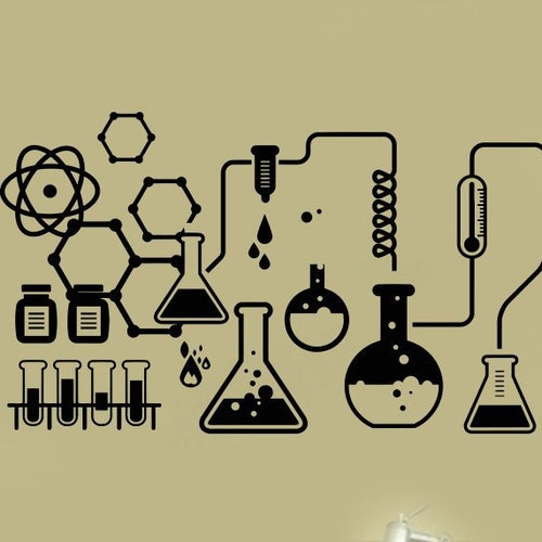 Laboratory Glass Wall Decal Vinyl Sticker Chemistry Classroom - Etsy
