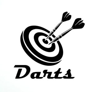 Darts Game Vinyl Wall Decal Cool Guaranteed Quality Decor Man Cave ...
