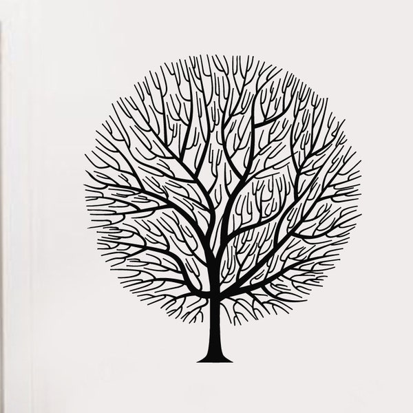 Bare Tree Decal - Etsy