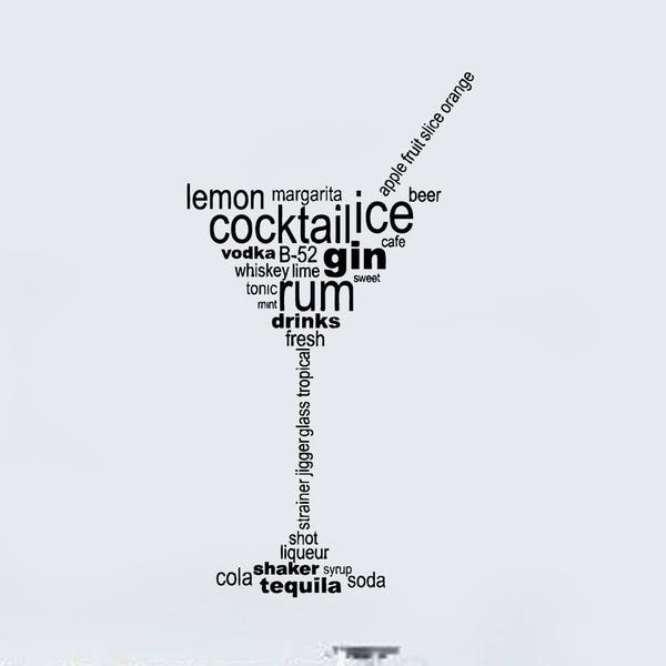 Cocktail Decal - Etsy