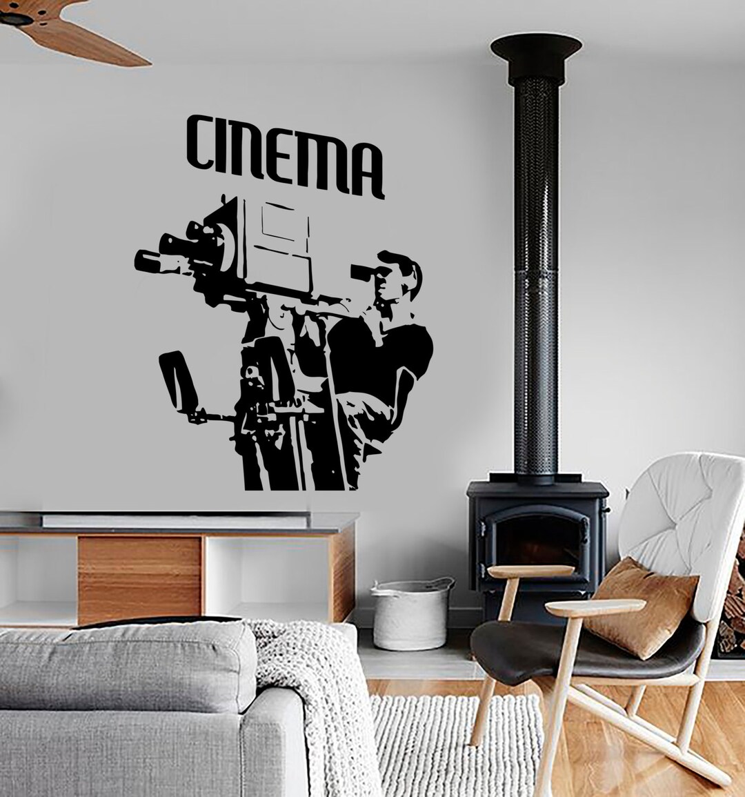 Wall Vinyl Decal Cinema Movie Acter Producer Film Cool Amazing Decor ...