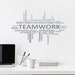 Teamwork Vinyl Wall Decal Team Work Motivation Words Home Office Space ...