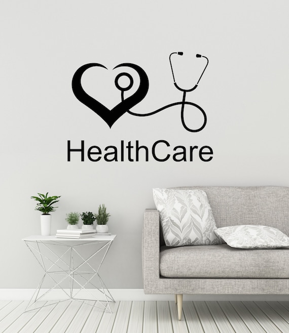 Healthcare Vinyl Wall Decal Health Care Heart Clinic Medical - Etsy