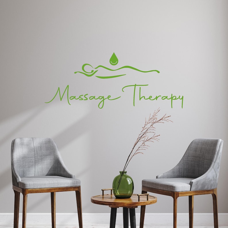 Massage Therapy Vinyl Wall Decal: Spa Salon Decor 8957dg - Etsy