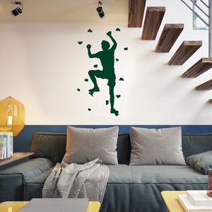 Bouldering Gym Vinyl Wall Decal Climbers Room Climbing Art Stickers ...