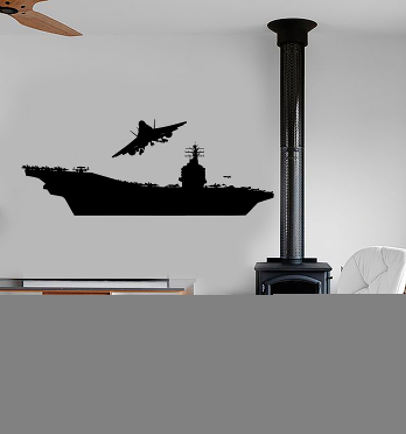 Wall Vinyl Decal Aircraft Navy Air Marine Military Mural Decor 1668dz ...