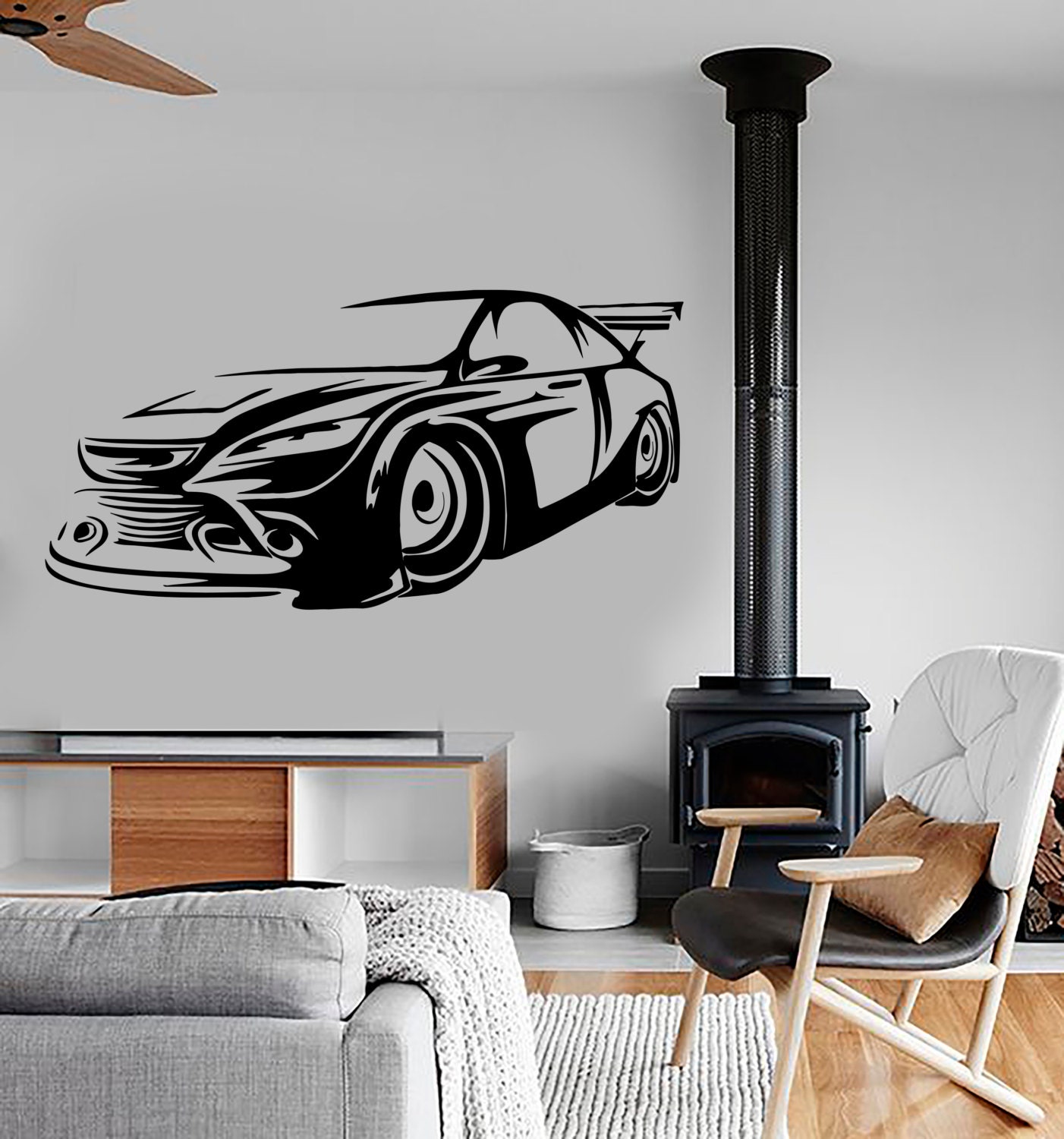 Wall Vinyl Decal Sport Car Luxury Spee Vechicle Amazing Decor 1322dz - Etsy