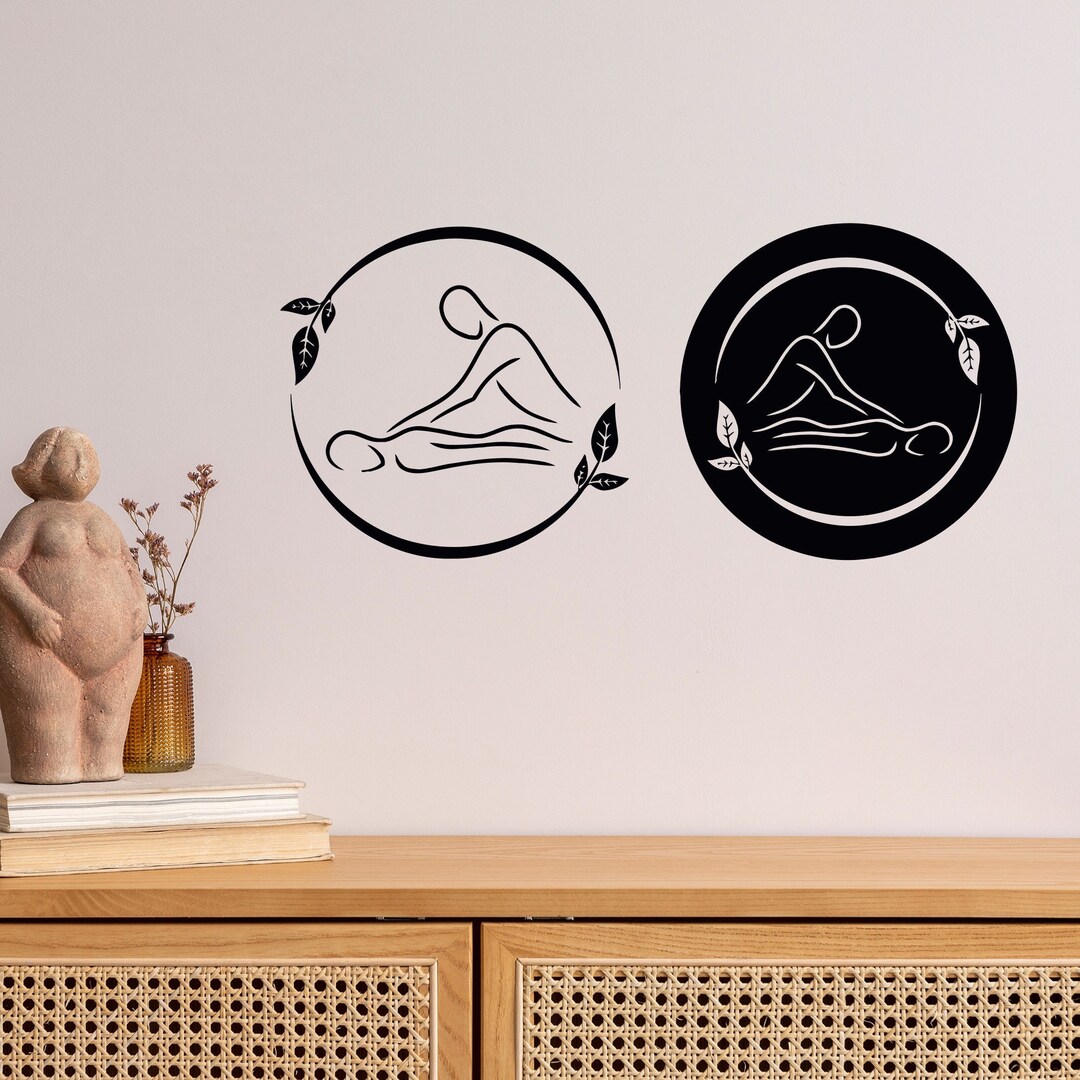 Massage Wall Vinyl Decal Beauty Health SPA Treatments Salon Eco ...