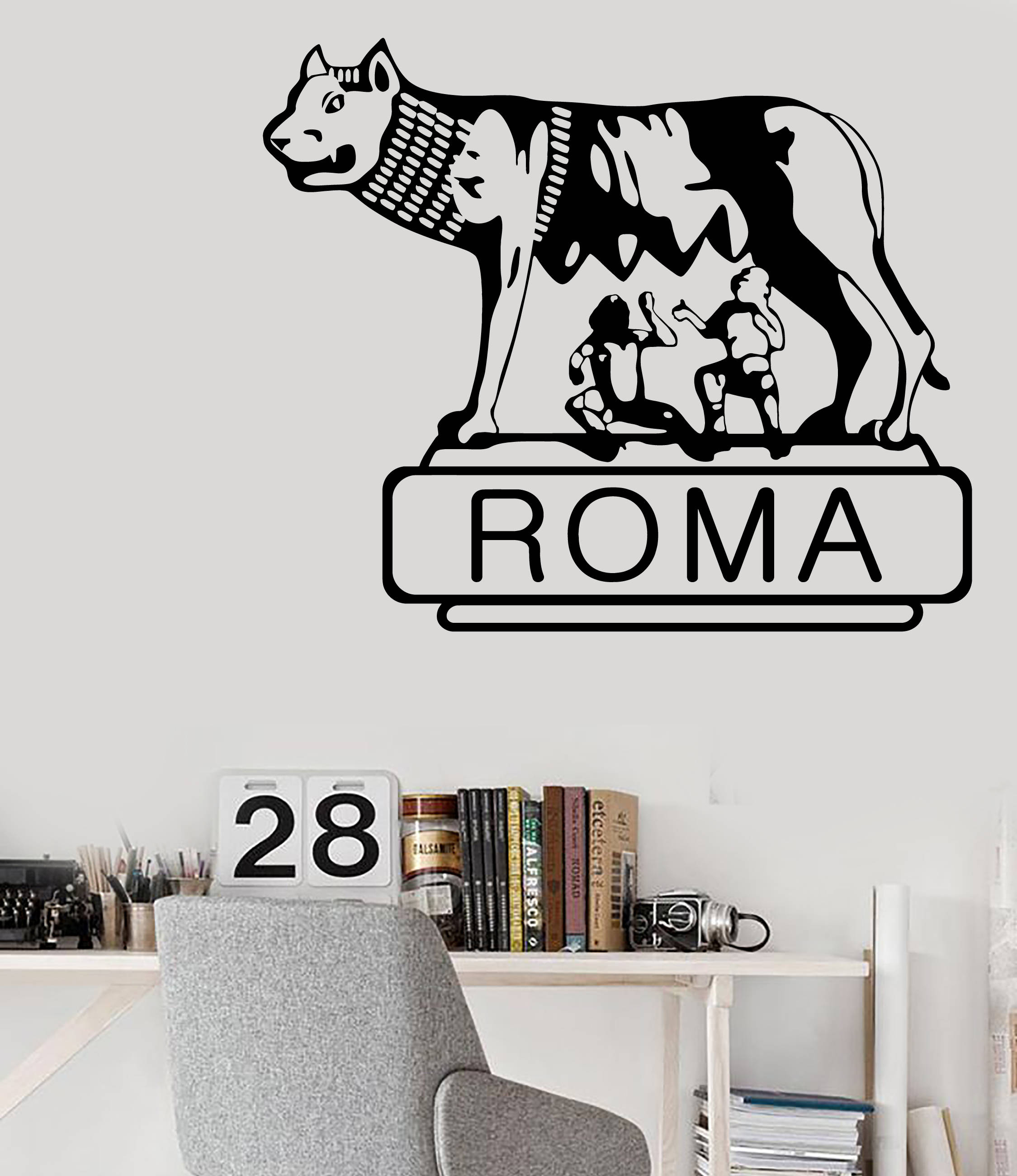 Wall Vinyl Decal Emblem of Rome Italy History Forster-mother - Etsy