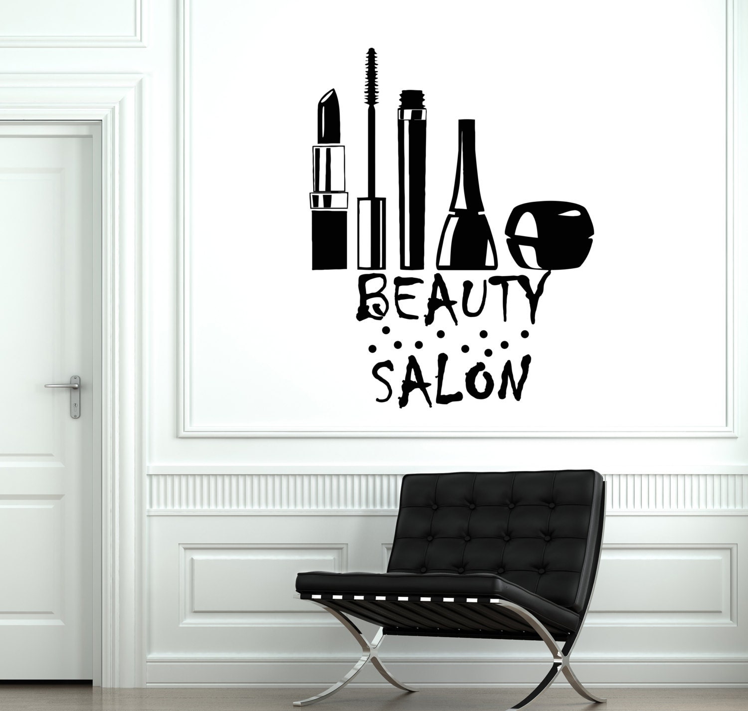 Wall Vinyl Decal Lipstick Make up Beauty Salon Guaranteed - Etsy