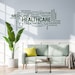 Healthcare Vinyl Wall Decal Health Wellness Words Cloud Clinic Hospital ...