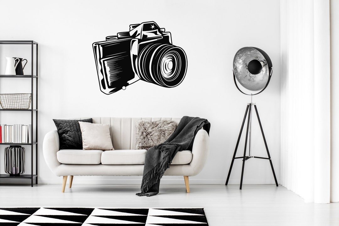 Photo Vinyl Wall Decal Photography Room Vintage Camera Stickers Mural ...