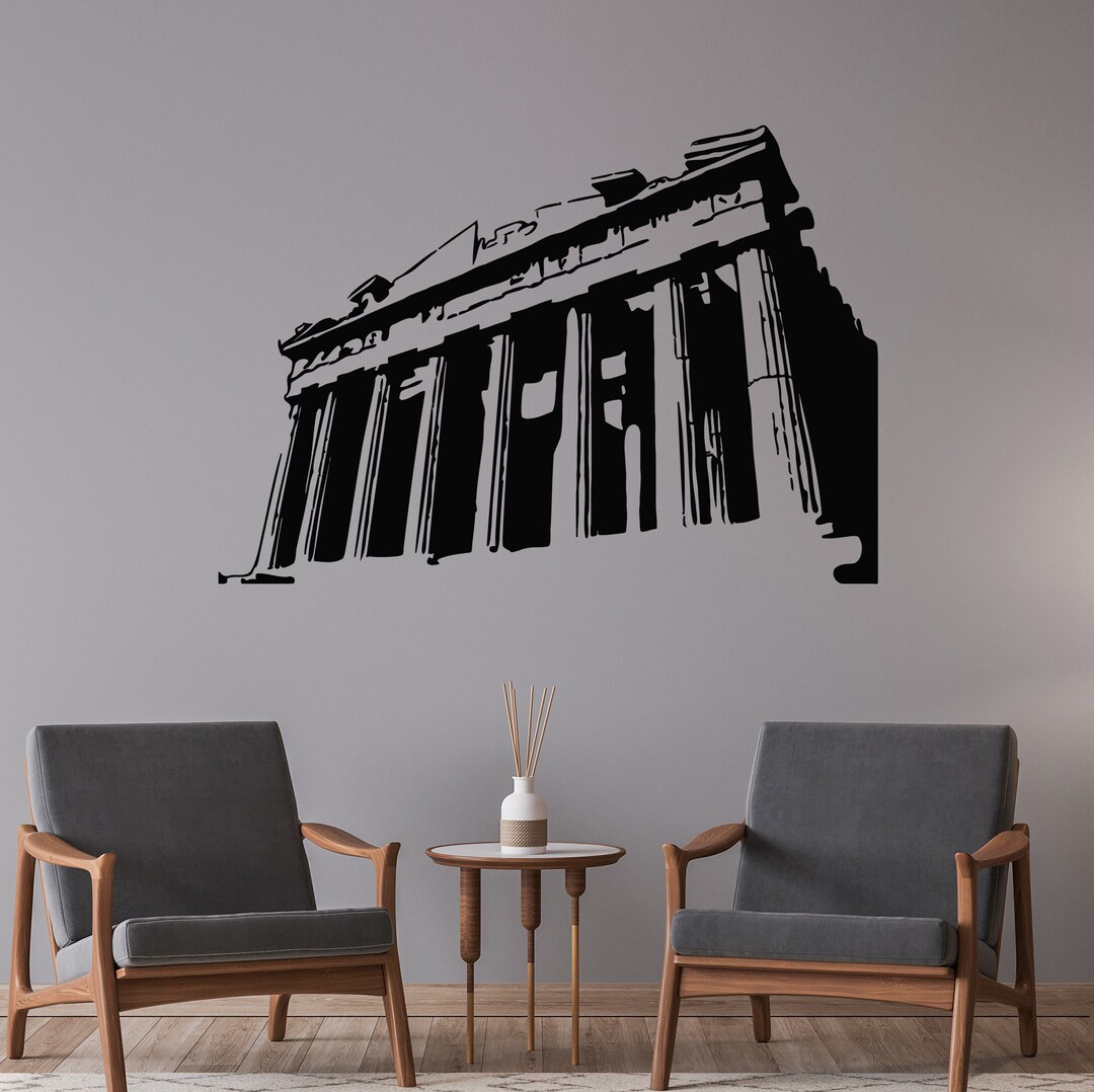 Ancient Parthenon Vinyl Wall Decal Antiquities Athens Greece Perfect ...