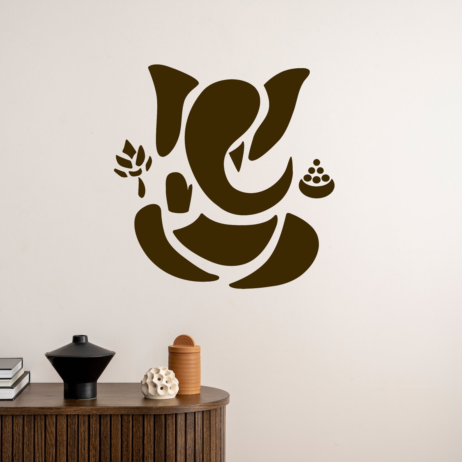Ganesha Vinyl Wall Decal Ganesh Elephant Lord Hinduism India Hindu ...