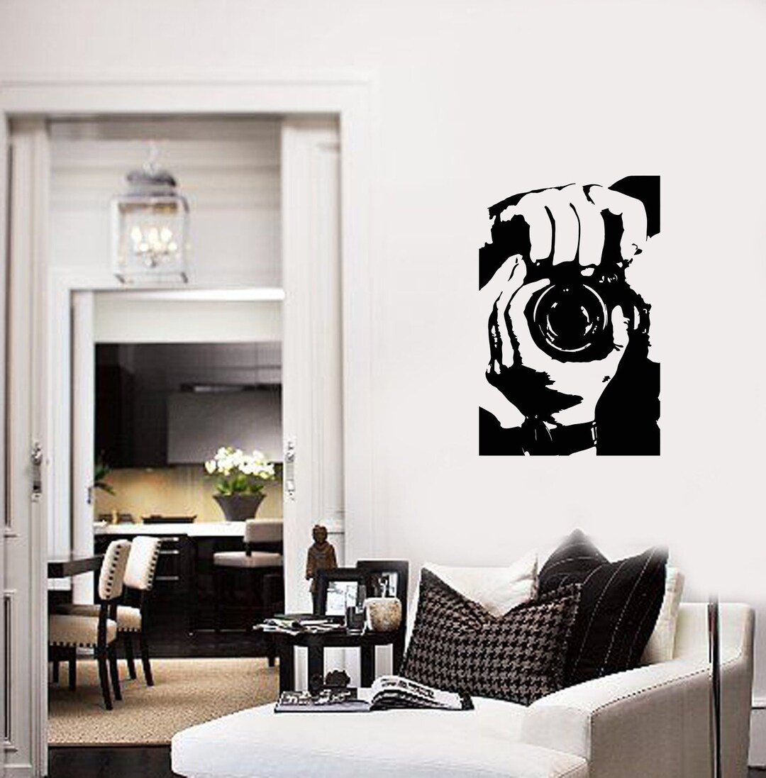 Photographer Vinyl Wall Decal Photo Salon Camera Living Room Home ...