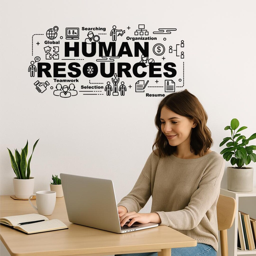 Human Resources Vinyl Wall Decal HR Office Space Decoration Room ...