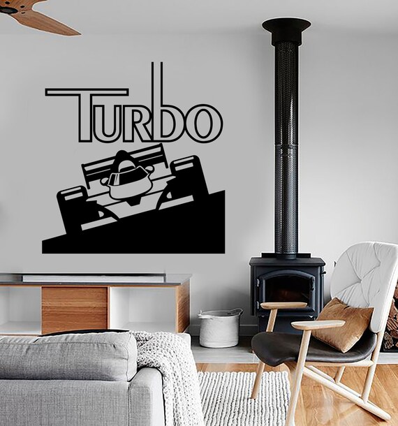 Wall Vinyl Decal Racer Racing Formula Speeding Car Kart | Etsy