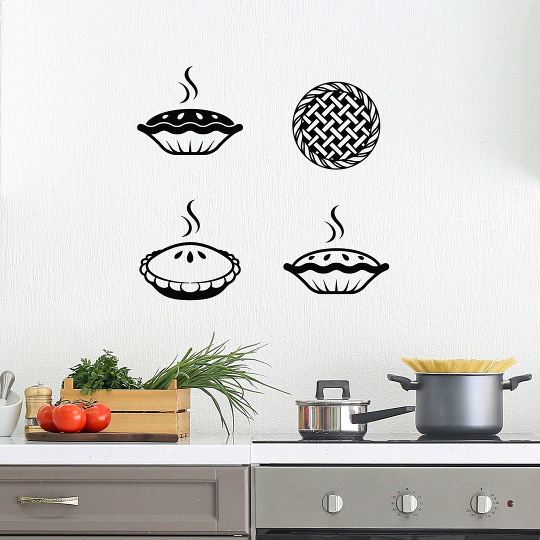 Cake Vinyl Wall Decal Bakery Shop Kitchen Pie Baking House Cafe ...