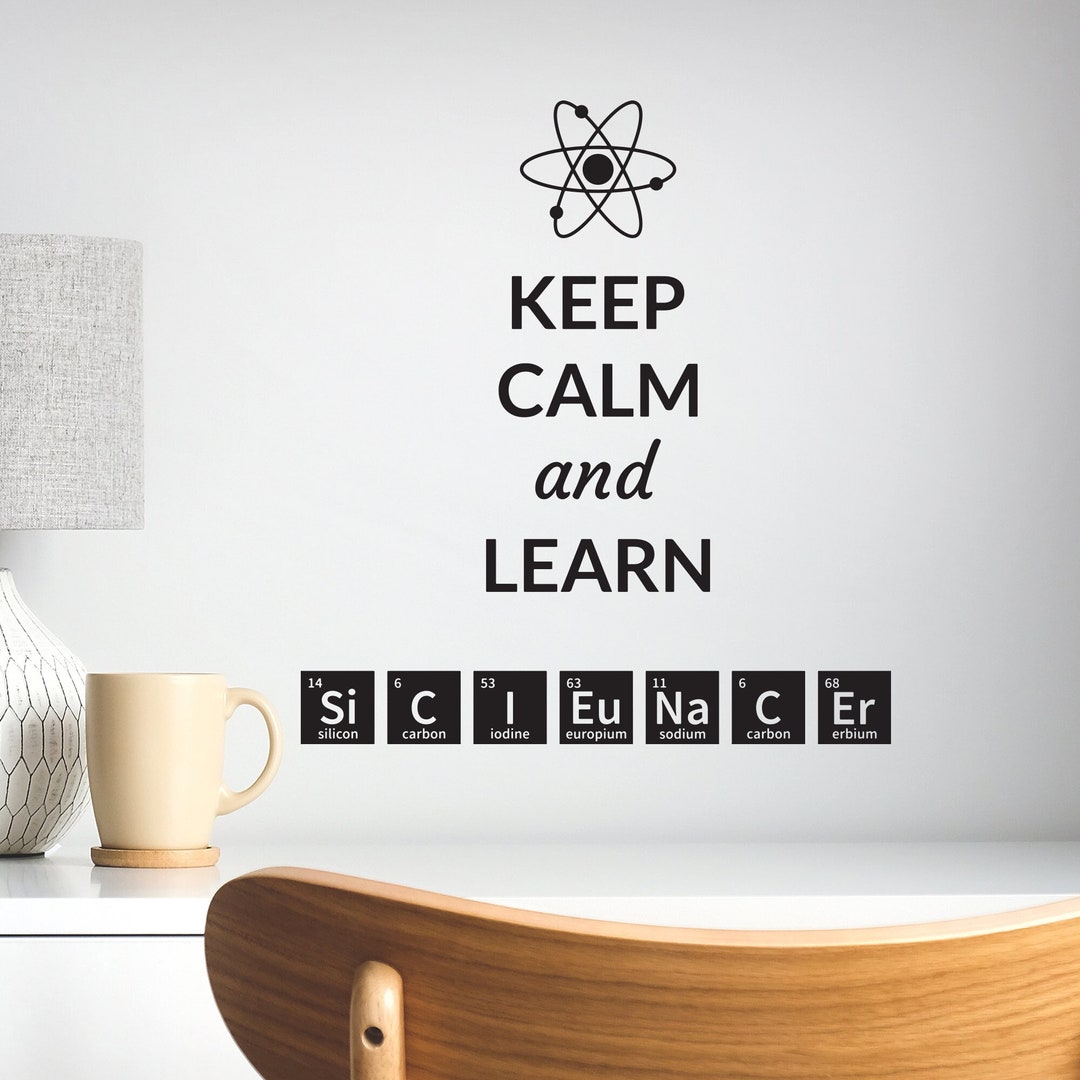 Educational Science Vinyl Wall Decal Science Themed Decor Classroom ...