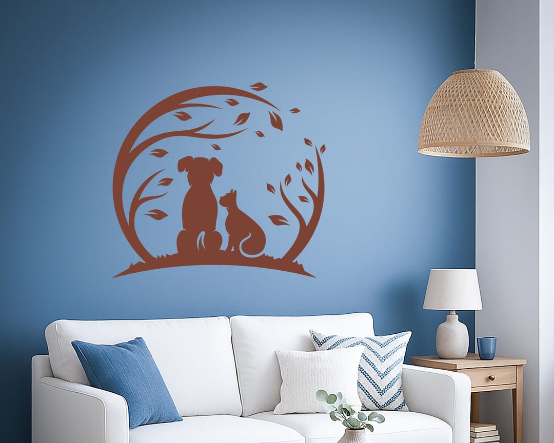 Custom Dog & Cat Vinyl Wall Decal – Grooming, Vet Clinic Pet Care Decor ...