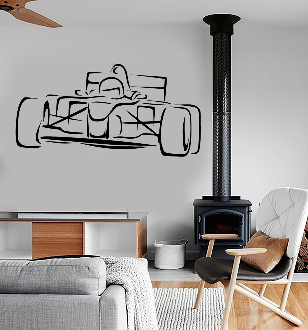 Wall Vinyl Decal Art Racing Karting Superkart Cool Vechicle Amazing ...