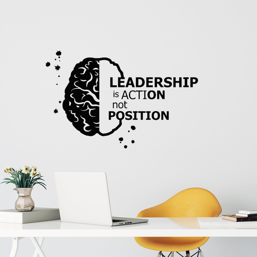 Buy Leadership Quote Vinyl Wall Decal: Motivational Office Art (#6135di ...