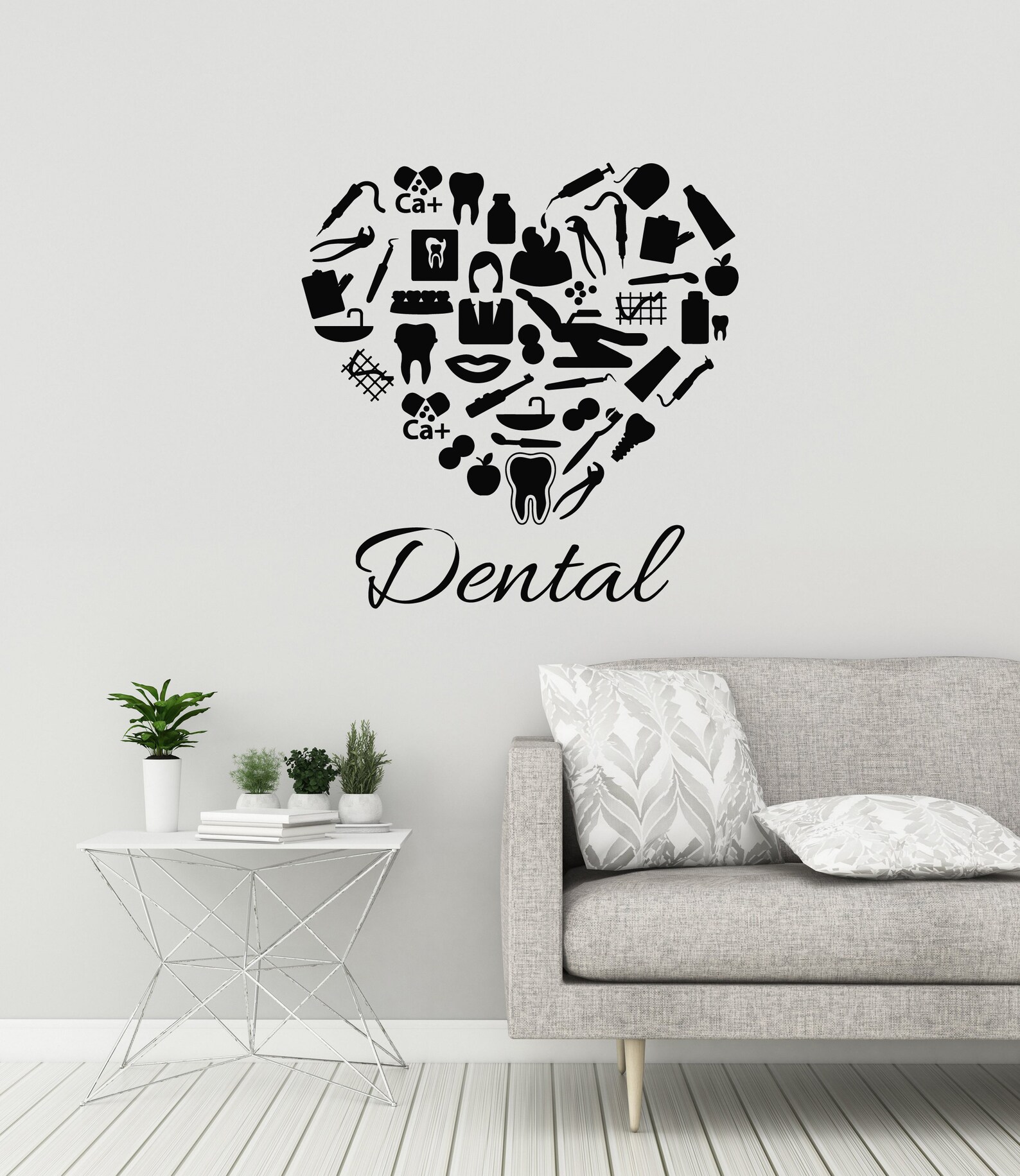 Dental Office Vinyl Wall Decal Dentist Dentistry Clinic Oral Stickers ...