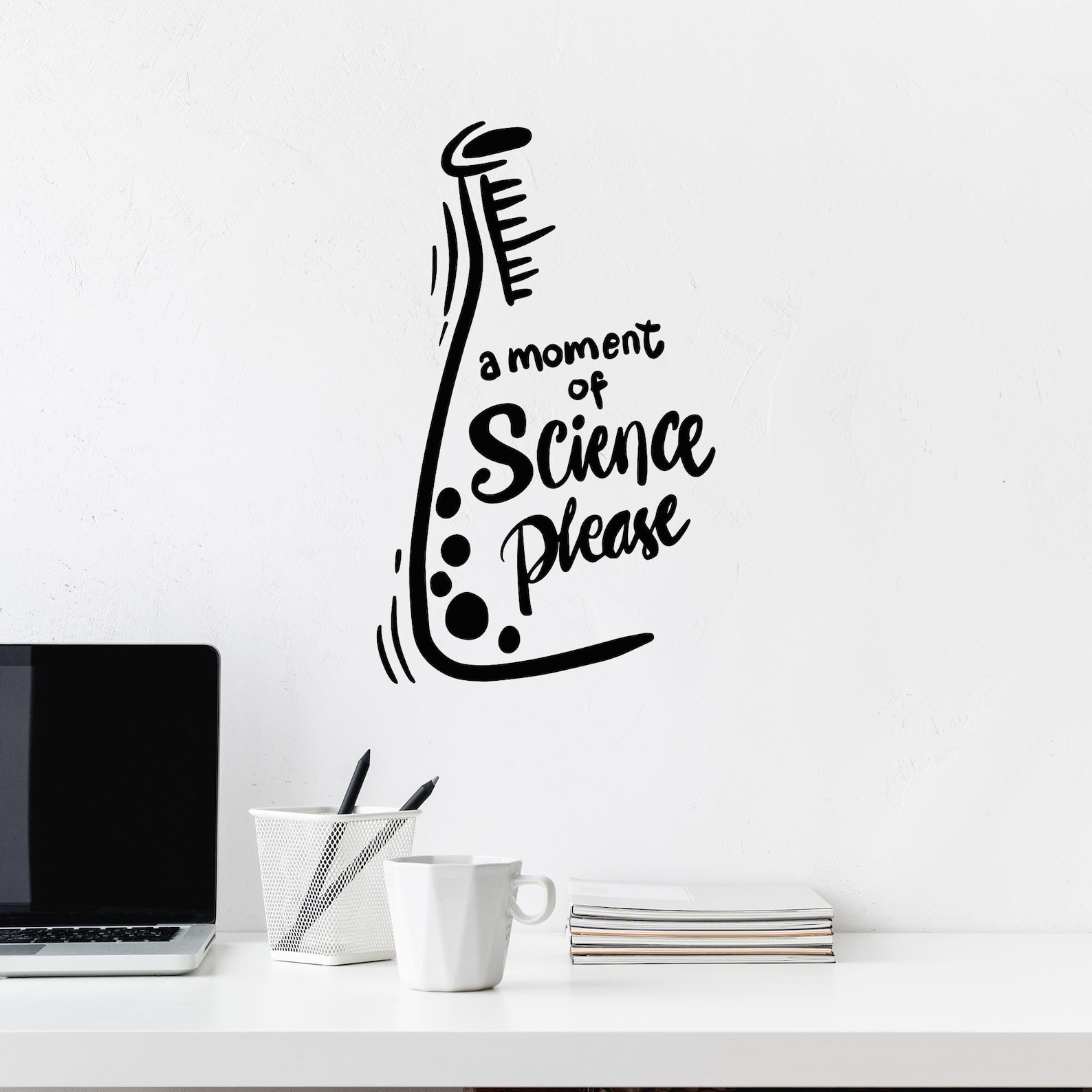 Science Quote Vinyl Wall Decal: Lab Decor Art (#8056dg) - Etsy