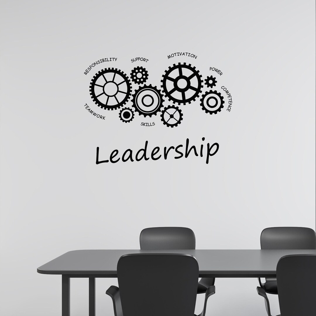 Leadership Vinyl Wall Decal Teamwork Office Decoration Skills Classroom ...