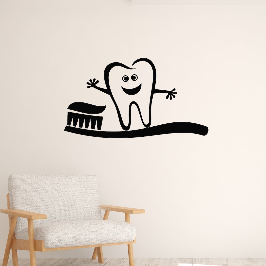 Dental Vinyl Wall Decal Clinic Children's Dentistry Teeth Carestickers ...