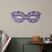 Masquerade Mask Vinyl Wall Decal Carnival Costume Party Decor Art Mardi ...
