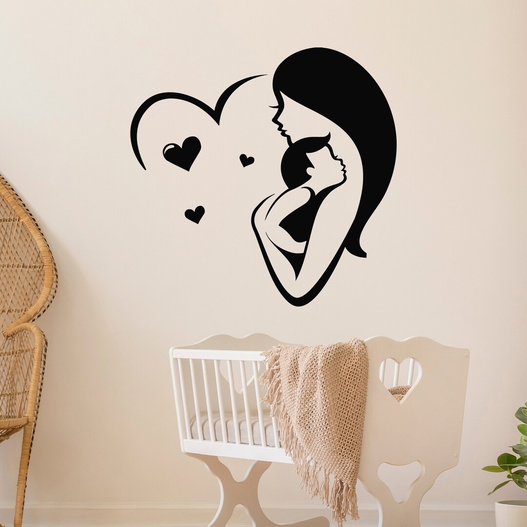 Family Vinyl Wall Decal Love Child Baby Mom Maternity Hospital Stickers ...