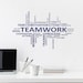 Teamwork Vinyl Wall Decal Team Work Motivation Words Home Office Space ...
