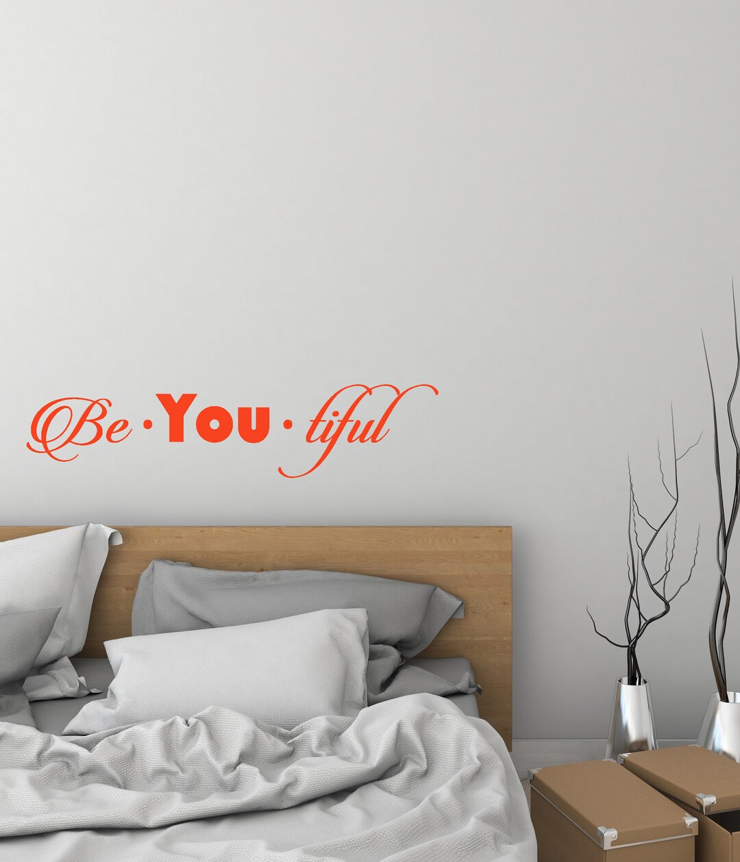 Vinyl Wall Decal Beautiful Bedroom Beauty Salon Girl Room Phrase Words ...