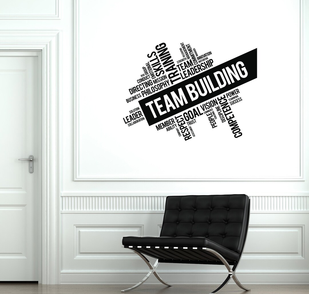 Team Building Vinyl Wall Decal Training Office Space Interior Stickers ...