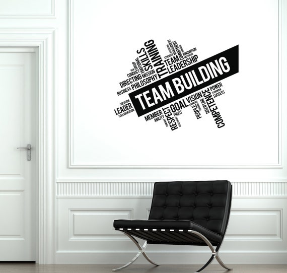 Team Building Vinyl Wall Decal Training Office Space Interior | Etsy