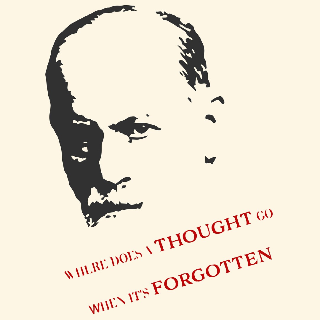 Wall Decal Sigmund Freud Memory Inspirational Quote Decor Red Quote ...
